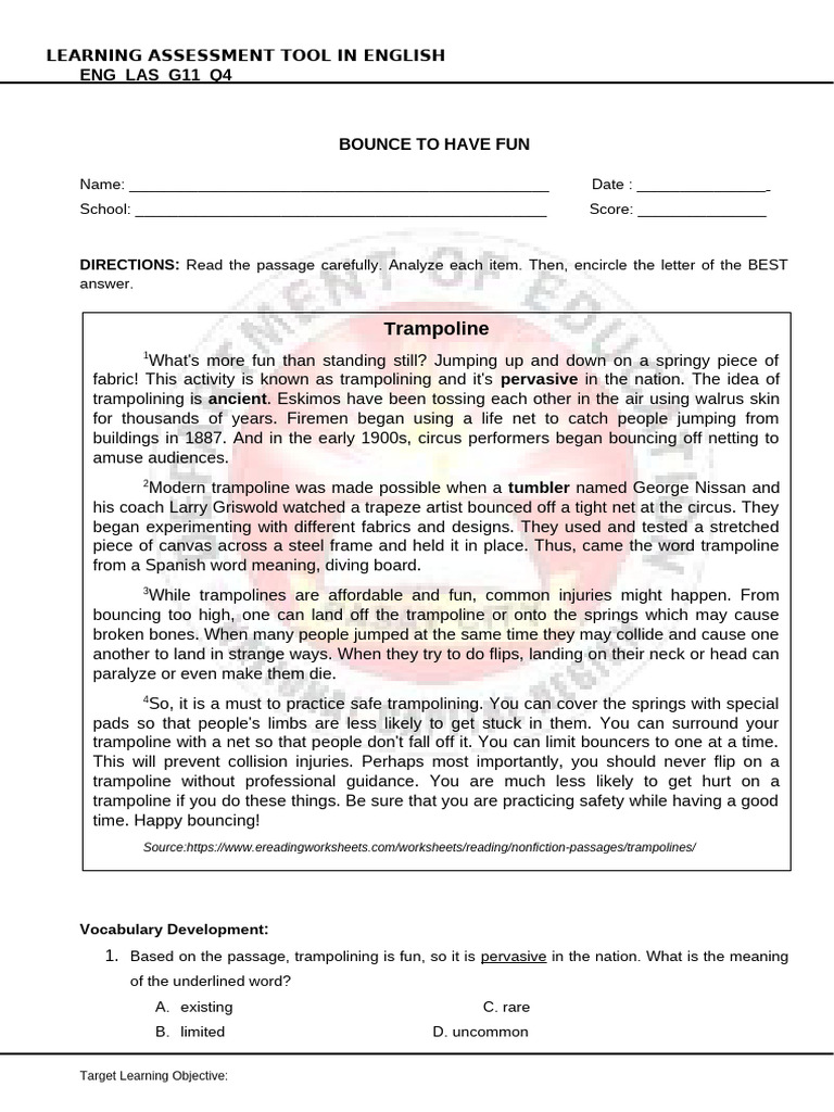 LAS-Sample-1 | PDF | Circus Skills