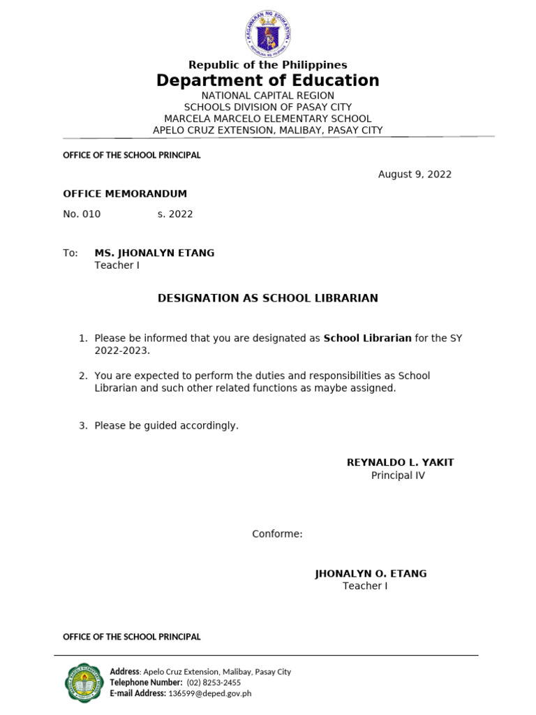 Designation Library | PDF