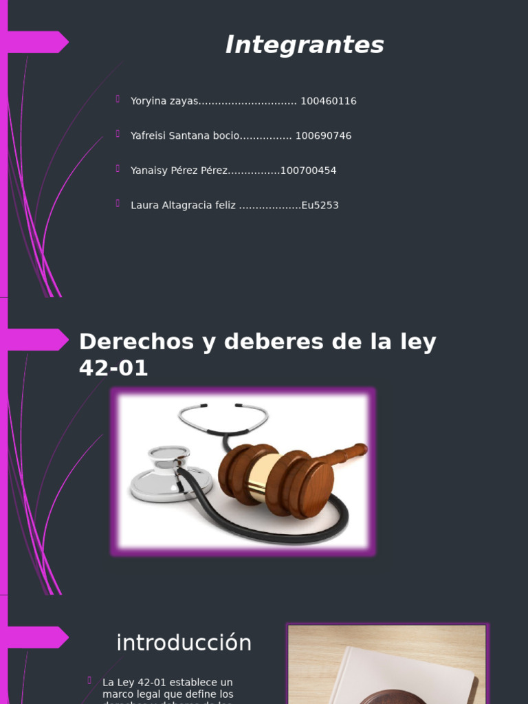 Ley 42-01 | PDF | Etica social | Justicia