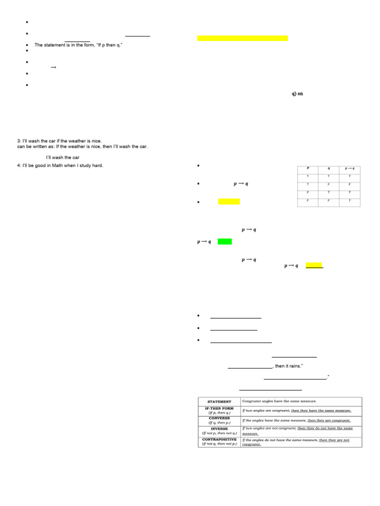 Q2 If Then Lecture V1 Final Pdf Mathematical Proof Theorem