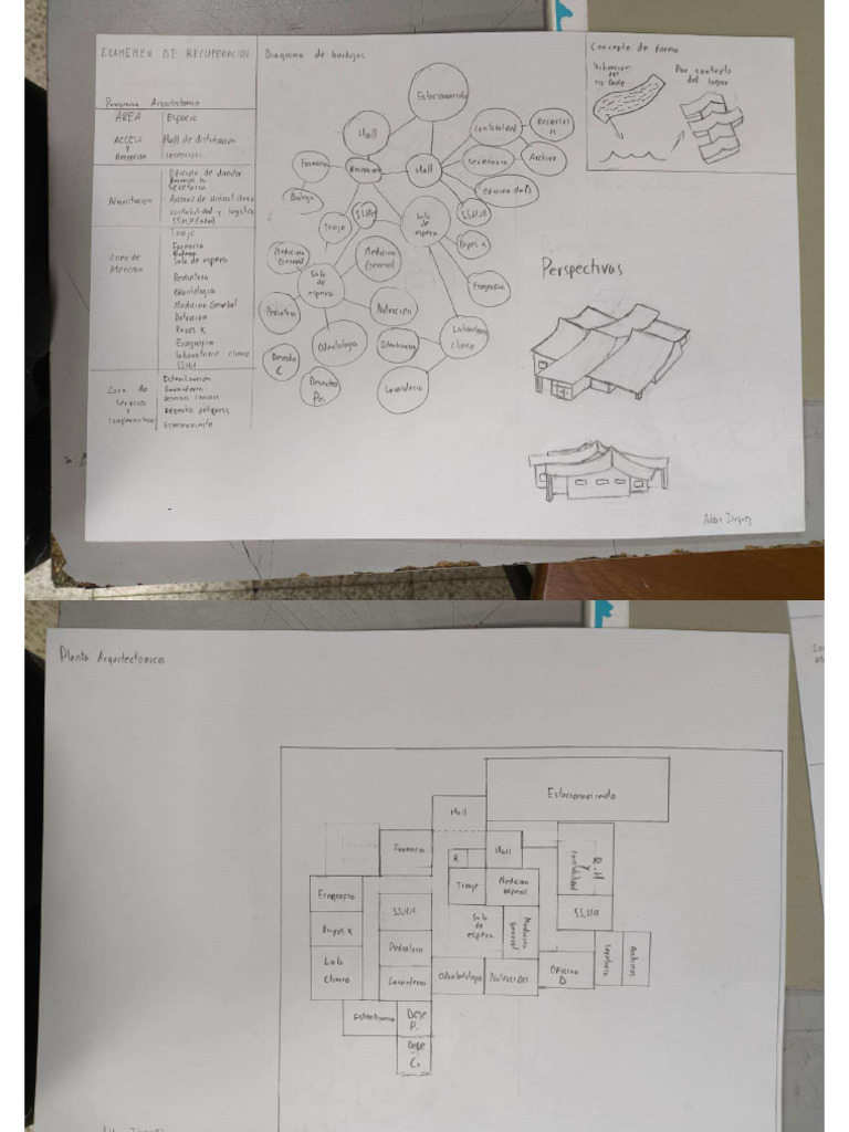 Programa Arquitectonico, Diagrama, Perspectivas | PDF