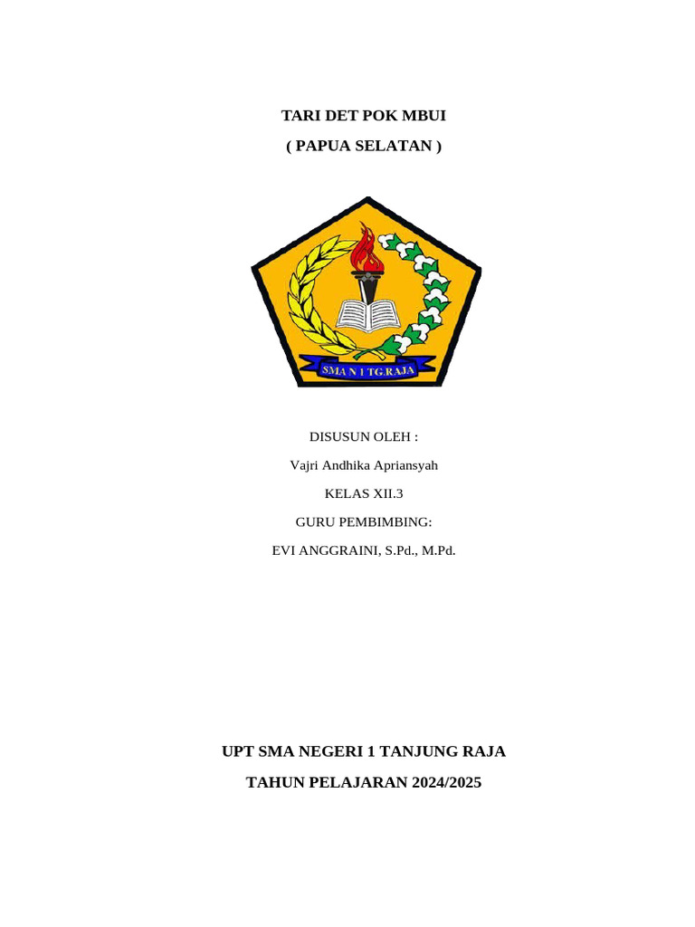 Tari Det Pok Mbui: Upacara Topeng Setan | PDF
