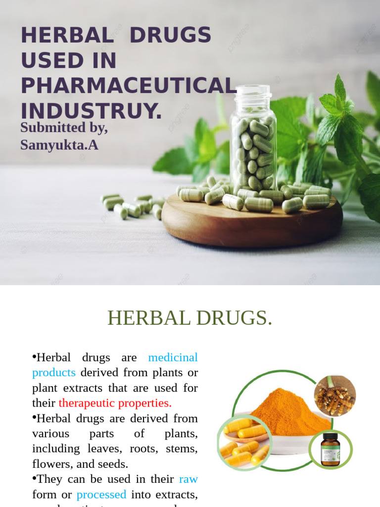 herbal drugs used in pharmaceutical industry | PDF | Aspirin ...