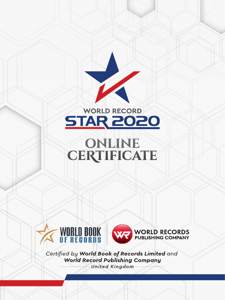 World Records Star 2020 Online Certificate | PDF