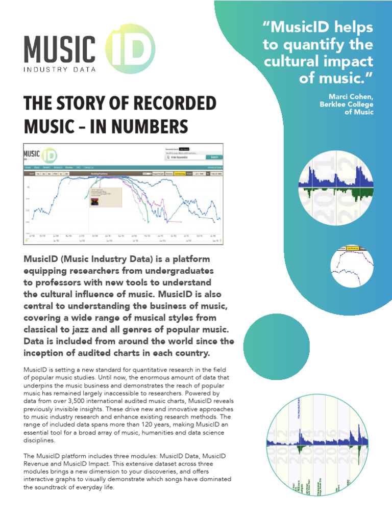 1 MusicID, The Story of Recorded Music - in Numbers | PDF | Data | Science