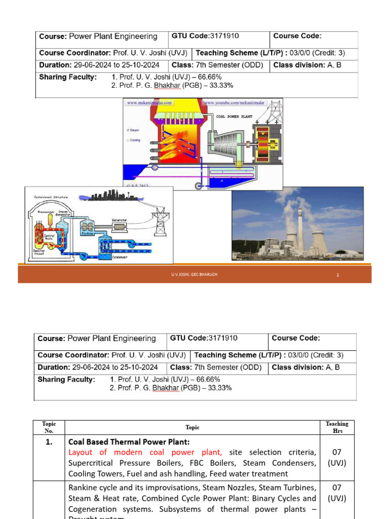 Thermal Power Plant Introduction and High Pressure Boilers Class Presentation | PDF | Boiler ...