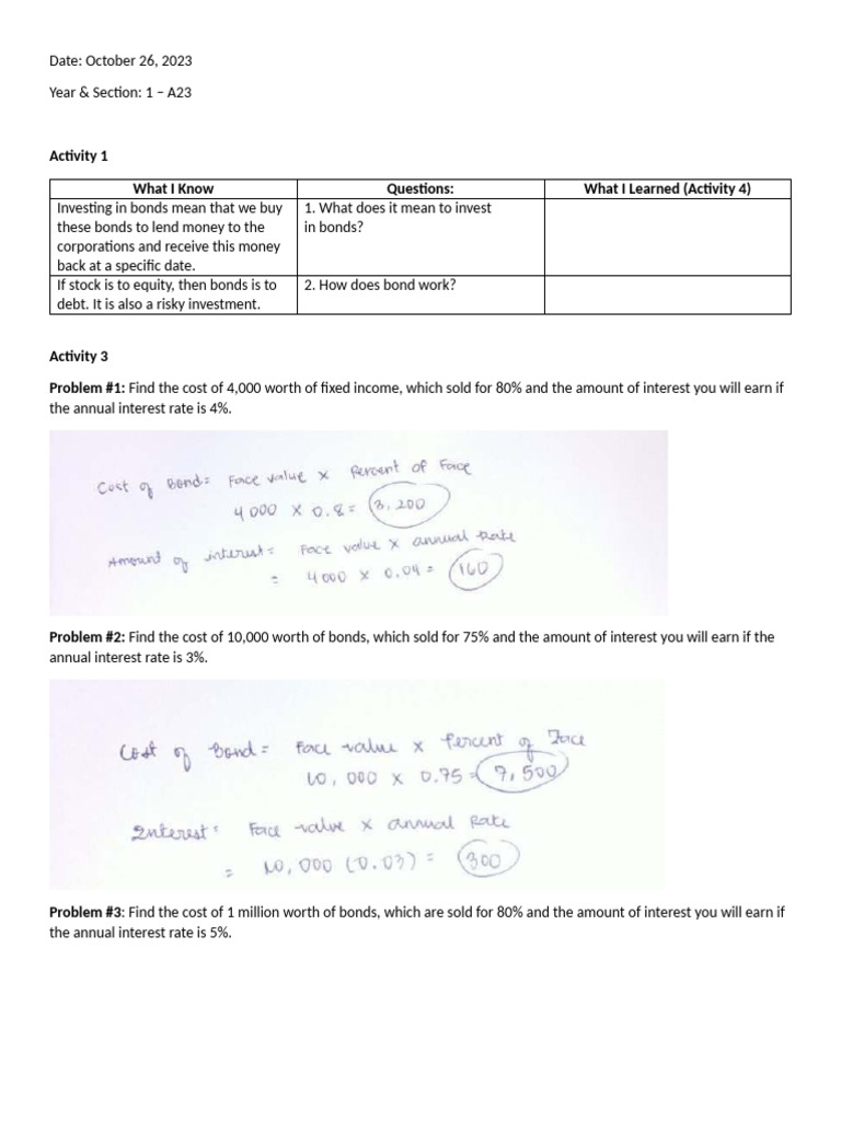 BSN A23 MAT SAS 19 | PDF | Bonds (Finance) | Debt
