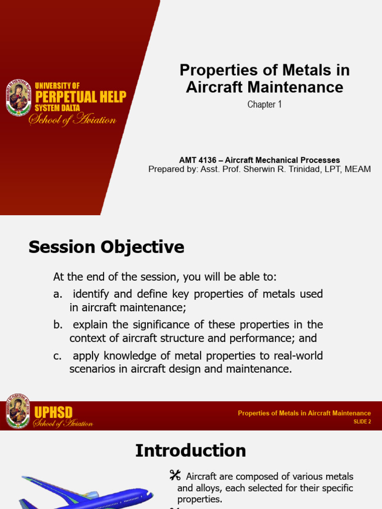 Chapter 1 - Properties of Metals in Aircraft Maintenance | PDF | Metals | Fracture