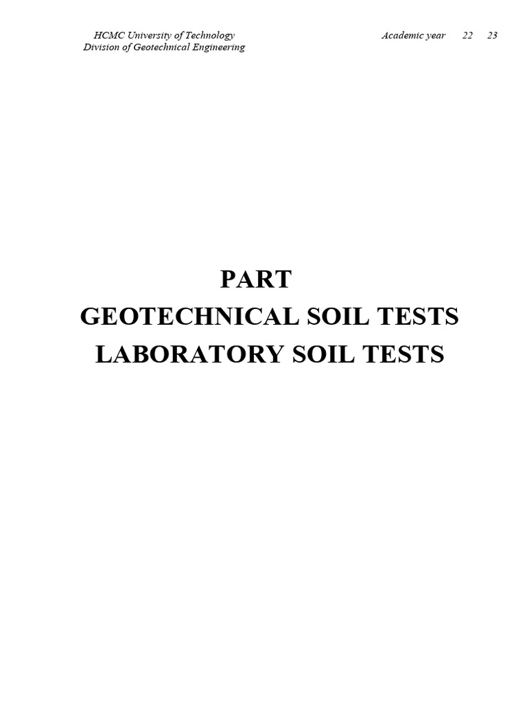 SoilLabTestReport | PDF | Applied And Interdisciplinary Physics | Soil