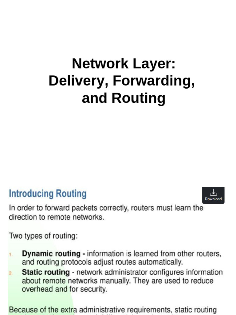 CN Mod 3 Routing Protocols | PDF | Routing | Communications Protocols
