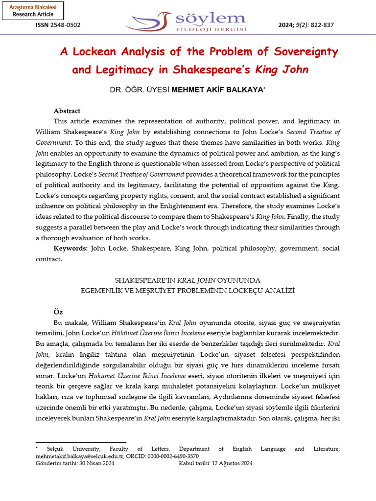 balkaya2 | PDF | John Locke | Property