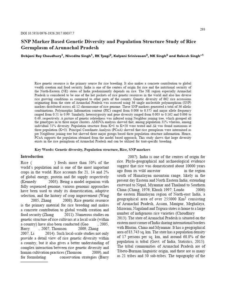 AP- paper-ISPGR | PDF | Single Nucleotide Polymorphism | Zygosity