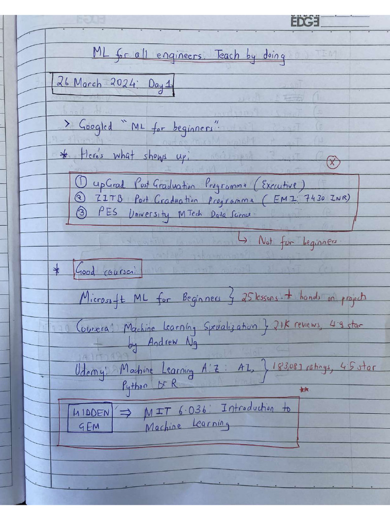 ML Notes | PDF | Computers