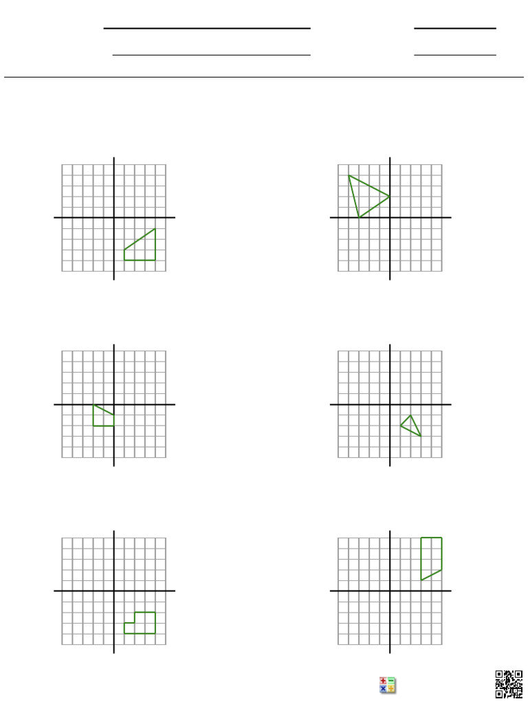 Rotation Transformations Worksheet | PDF | Space | Navigation