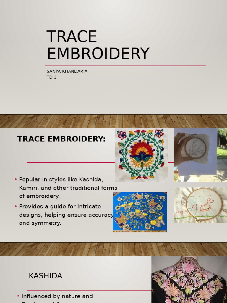 Trace Embroidery | PDF | Embroidery | Needlework