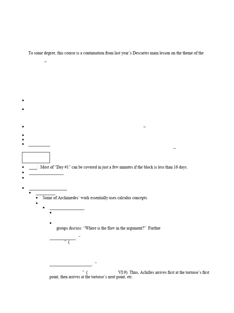 Calculus ML Lesson Plans | PDF