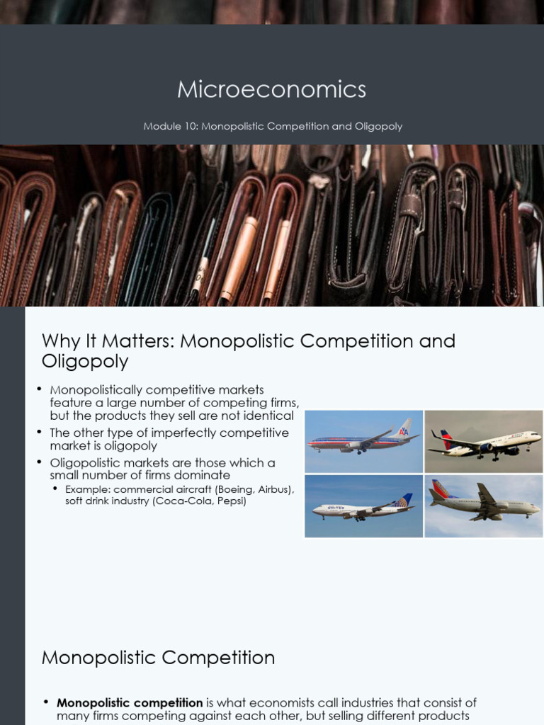 Monopolistic Competition and Oligopoly | PDF | Profit (Economics ...