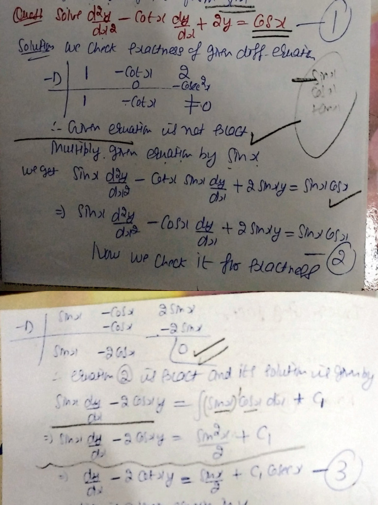 To Find Integrating Factor | PDF | Equations | Mathematical Objects