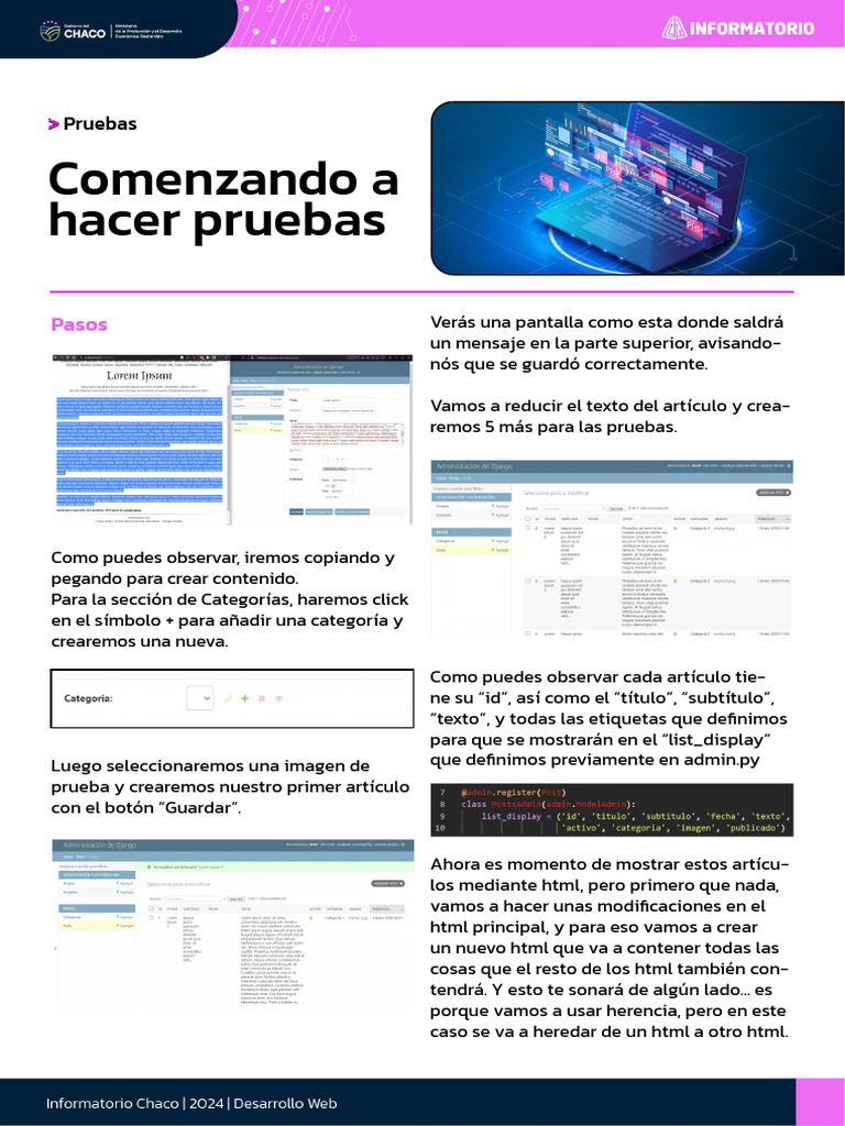 Material Complementario - Views Urls | PDF | HTML | Python (lenguaje de ...