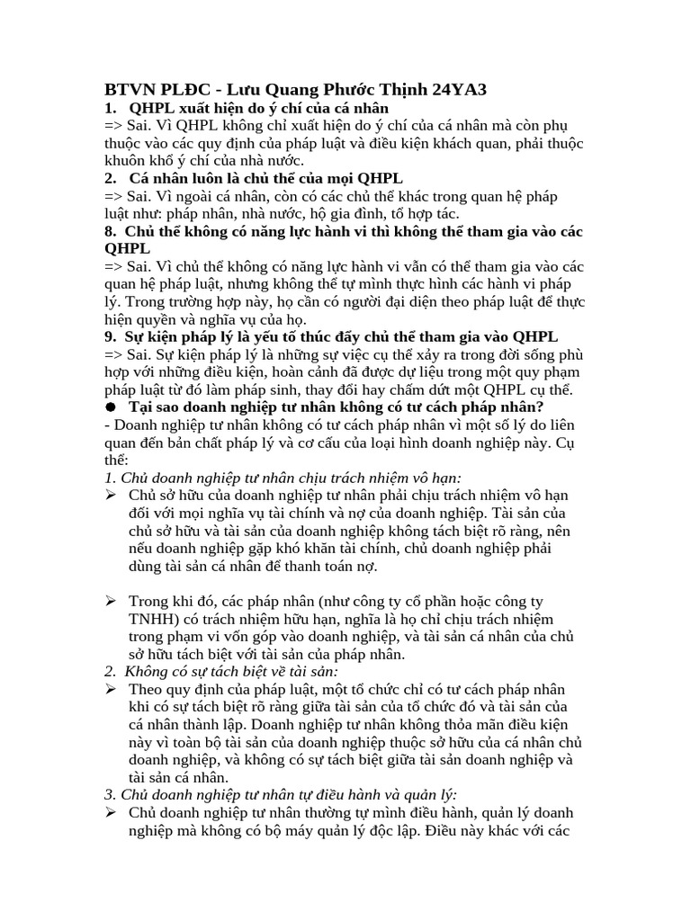 BTVN PLĐC Bai4 | PDF