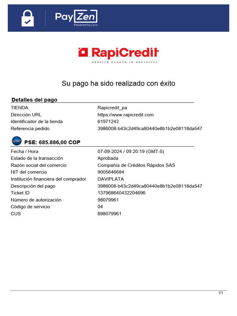 Confirmación de Pago Exitoso | PDF | Finanzas y dinero