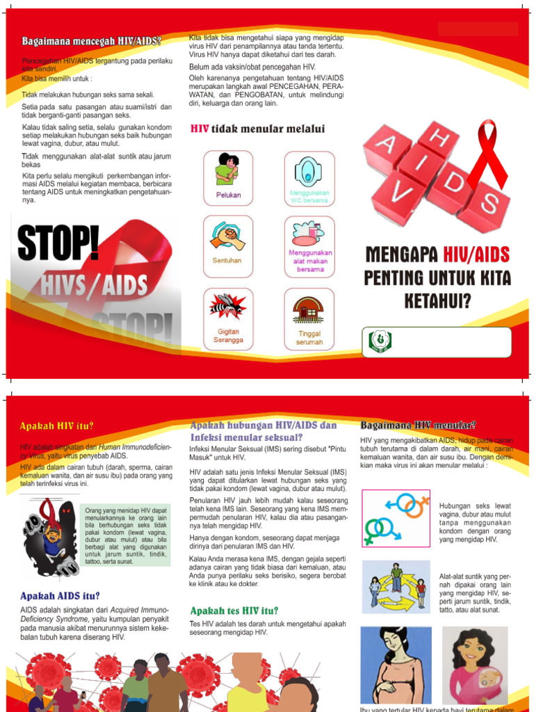 LEAFLET HIV AIDSdocx | PDF