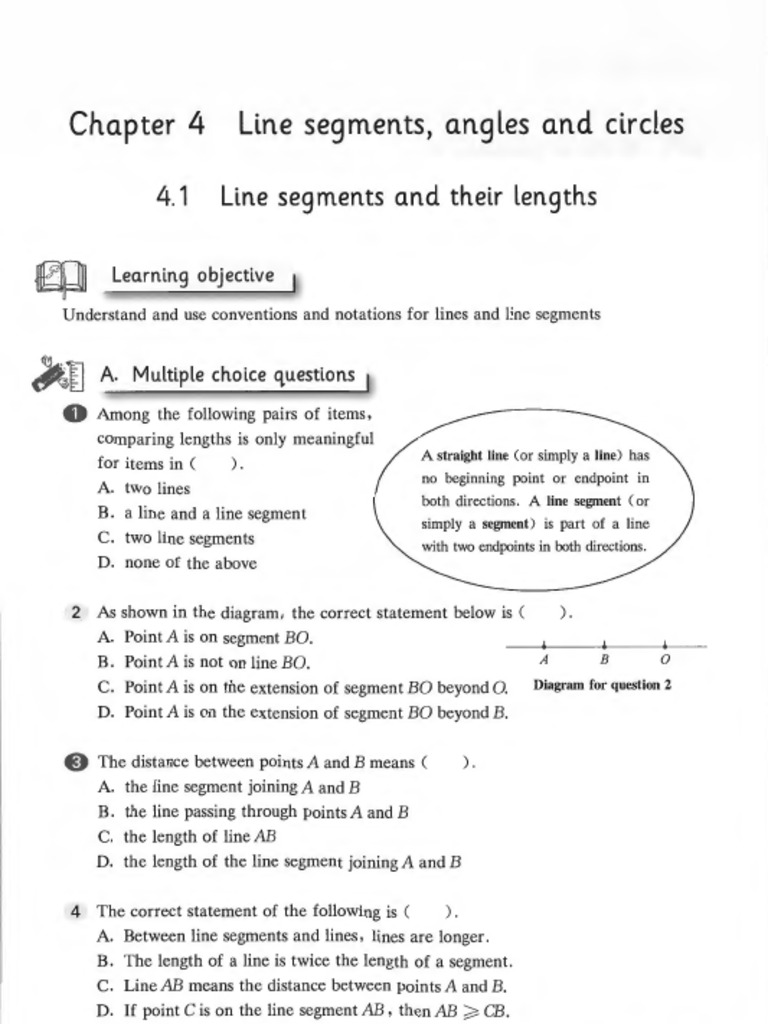 Chapter 4 - Line Segments, Angles and Circles | PDF | Angle ...