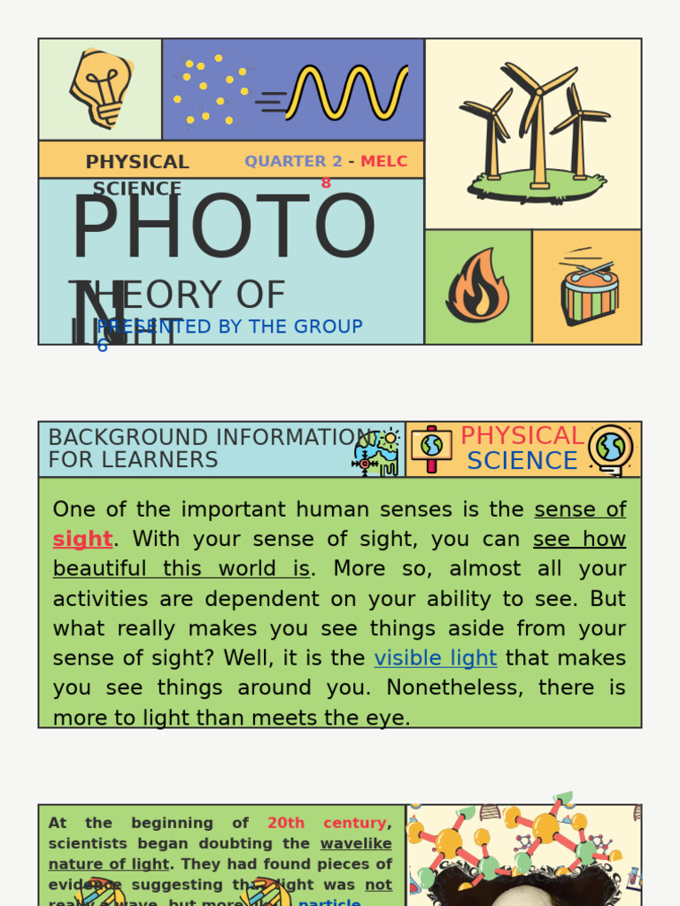 Physical Science: Photo N | PDF | Photon | Light