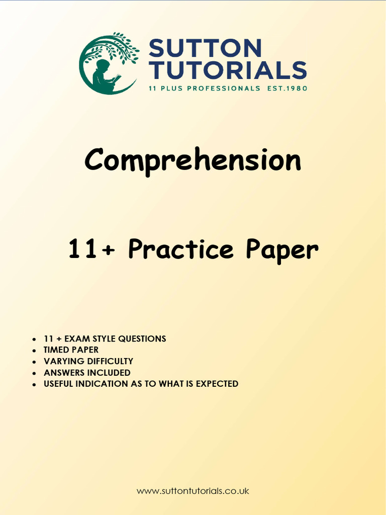 Comprehension 1 Pdf