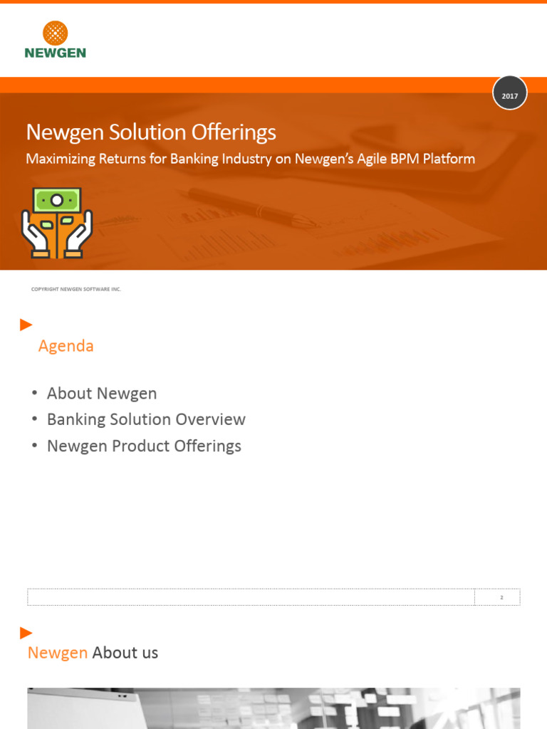 Banking Presentation From Newgen Software | PDF | Banks | Business ...