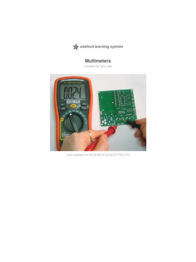 8. How to use multimeter | PDF | Resistor | Direct Current