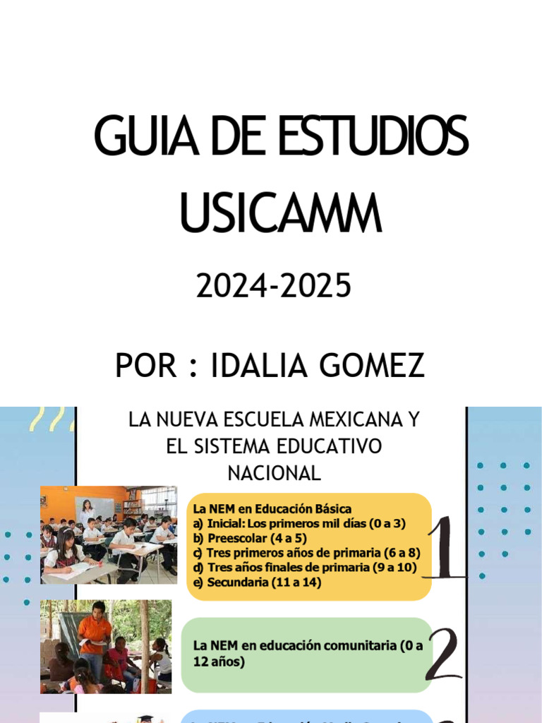 Guia de Estudios 2024-2025 | PDF | Evaluación | Aprendizaje
