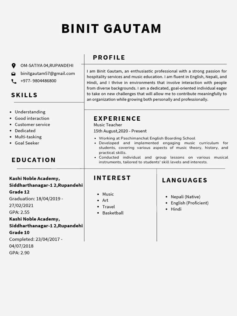 Revised CV | PDF