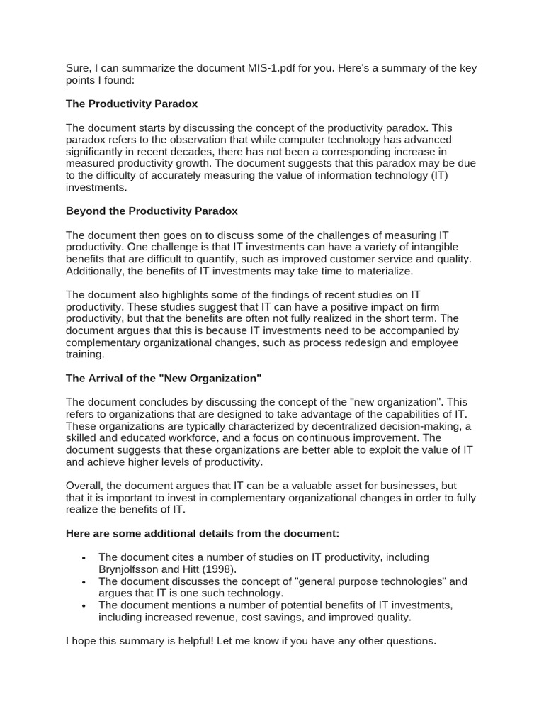 MIS Notes | PDF | Pharmacy | Business