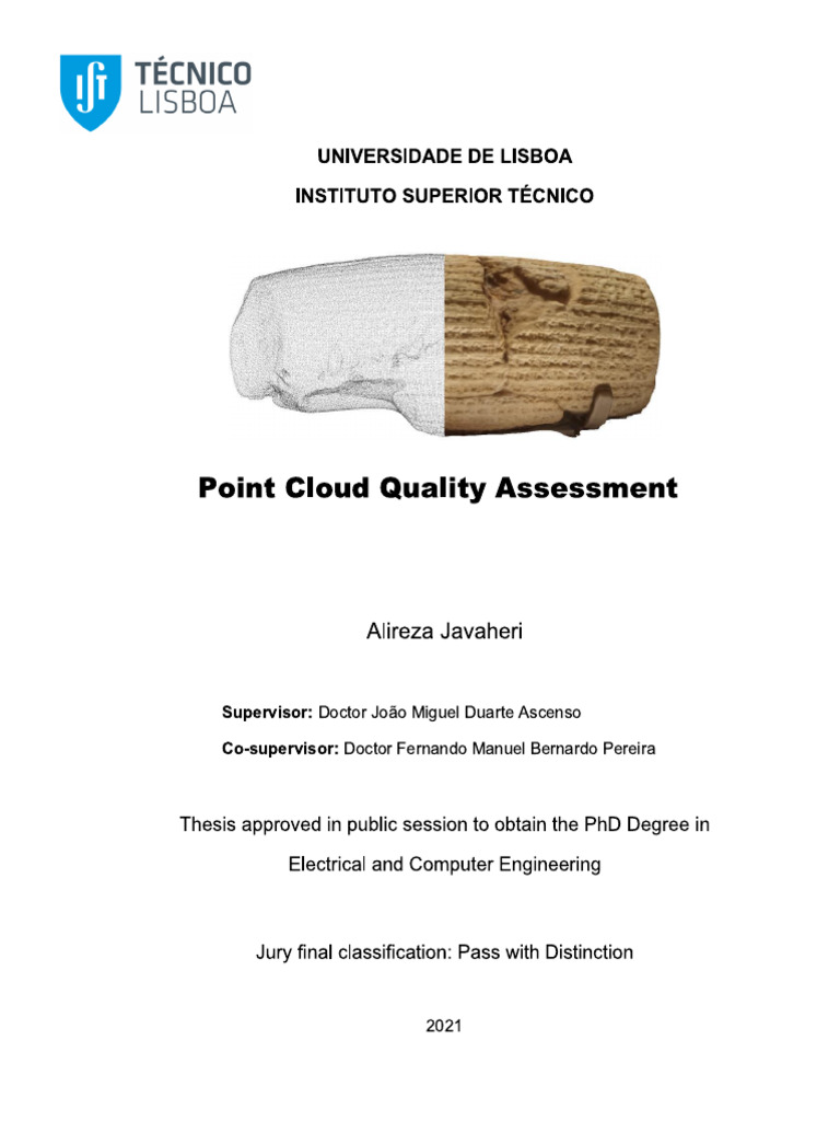 Point Cloud Quality Assessment | PDF