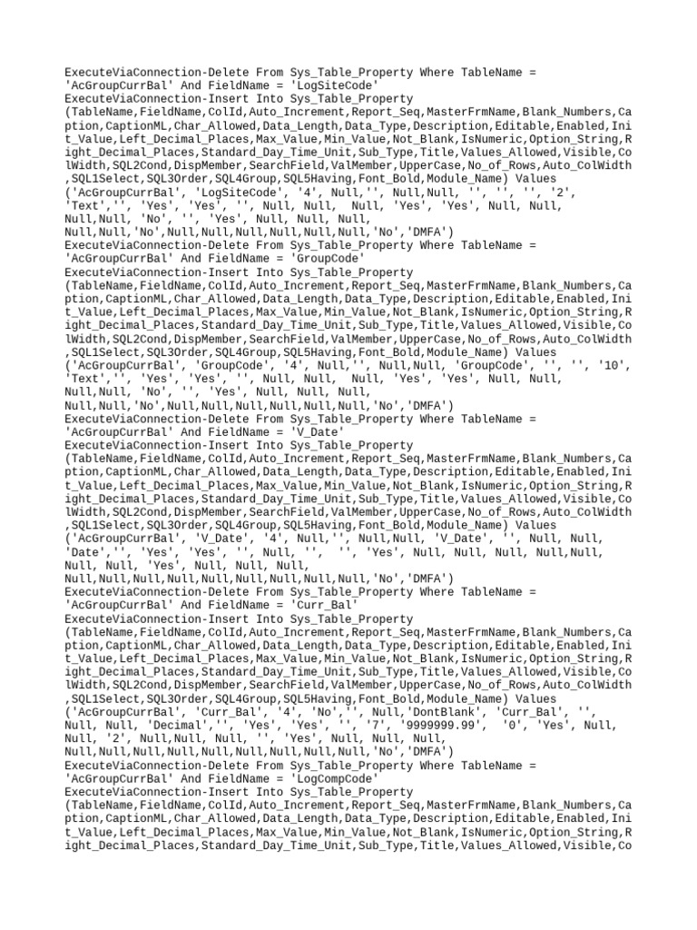 Script Field Properties | PDF | Information Technology | Systems ... Script Field Properties | PDF | Information Technology | Systems ...