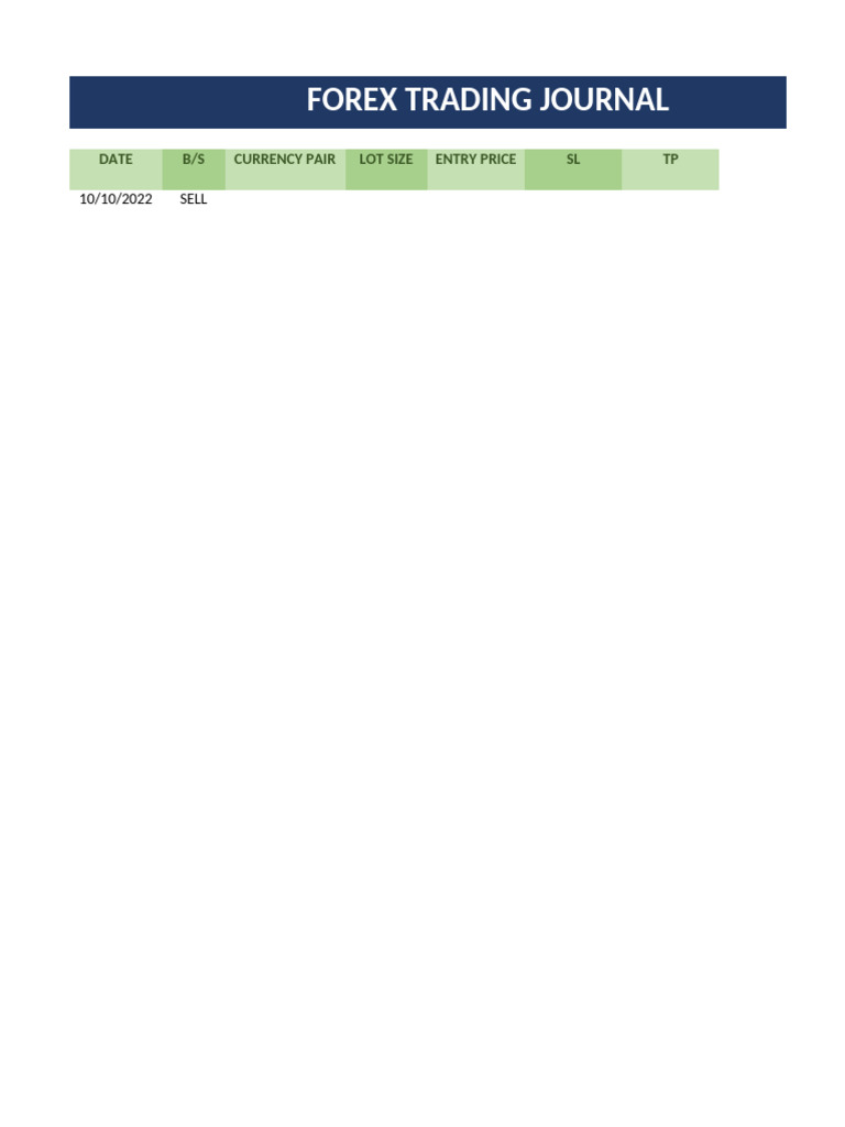 Trading Journal | PDF | Law