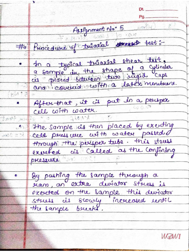 Assignment 5 of Geotech | PDF