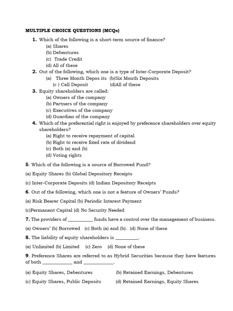 Cbse bst chapter 4 | PDF | Entrepreneurship | Equity (Finance)