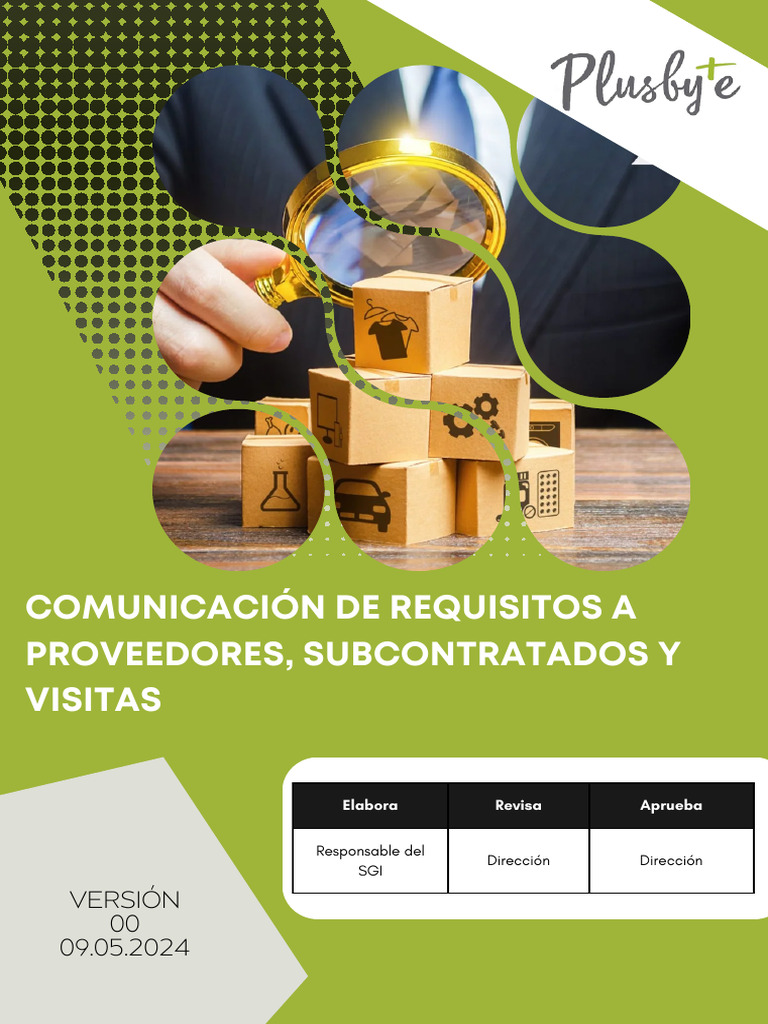Comunicación de Requisitos A Subcontratados y Visitas PDF | PDF ...