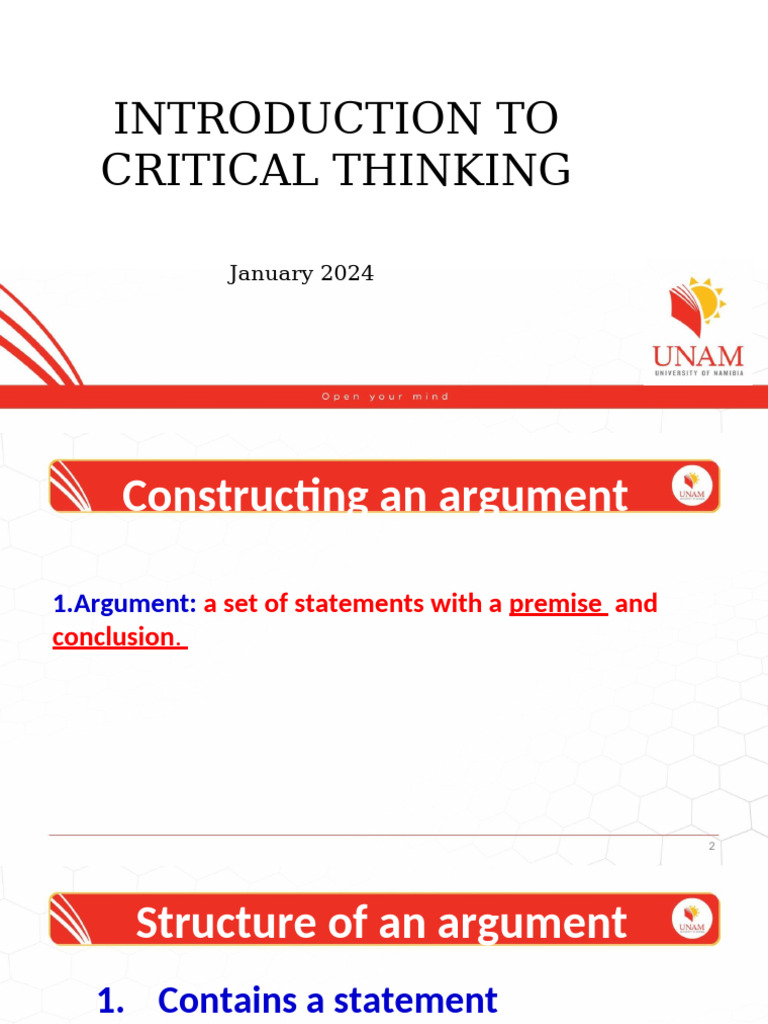 Critical Thinking Lesson 4 | PDF