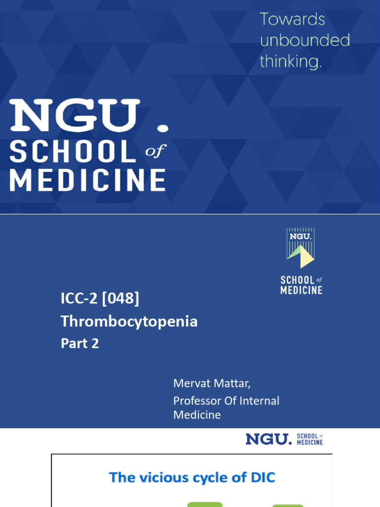 ICC-2 (048) Thrombocytopenia Part 2 | PDF