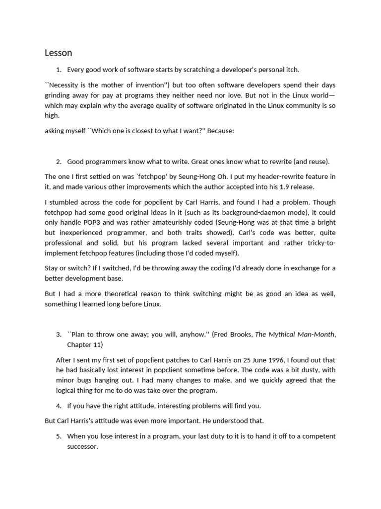 Lesson | PDF | Software Bug | Computing