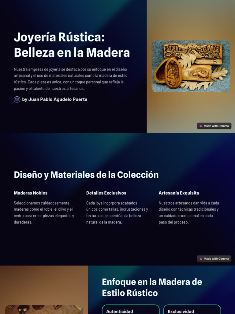 Joyeria Rustica Belleza en La Madera | PDF | Marketing | Marca