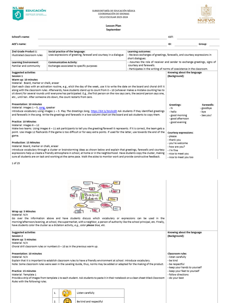 2nd_Grade_Lesson_Plan | PDF | Human Communication