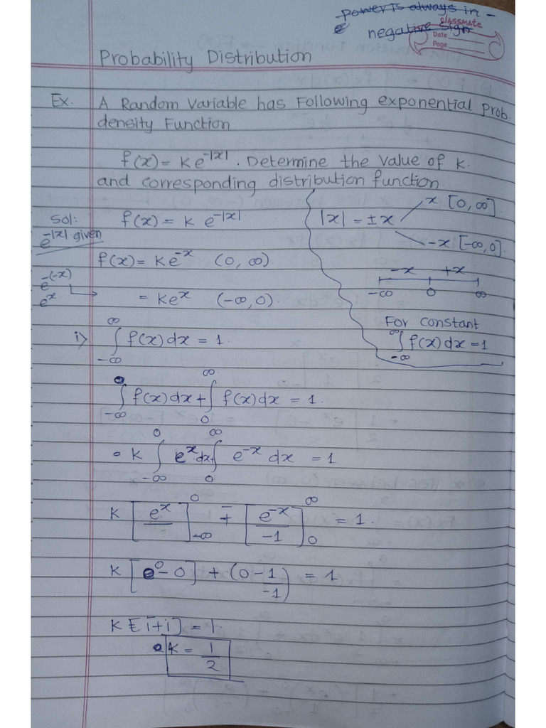 Probability Distribution RSA Crash Notes | PDF | Probability Density ...