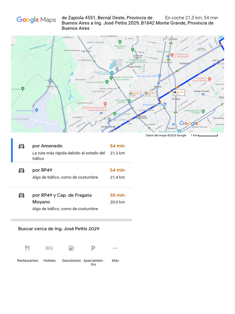 De Zapiola 4551 A Ing. José Pettis 2029 - Google Maps | PDF