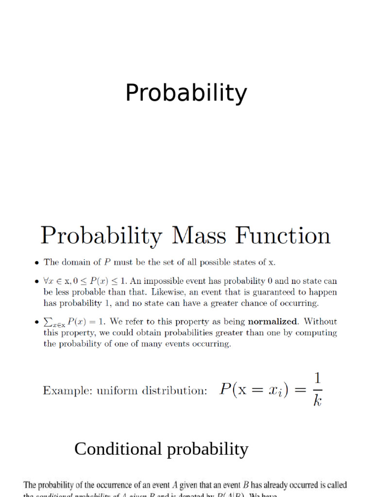 Probability basics | PDF Probability basics | PDF