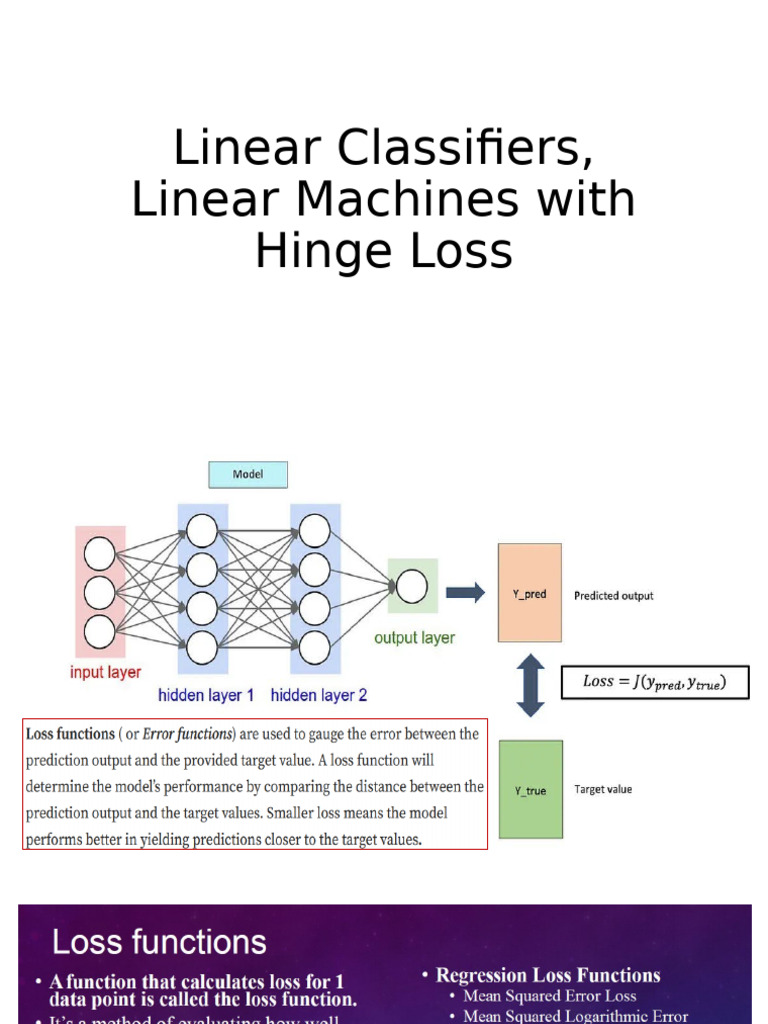 Linear Classfiers, Loss | PDF