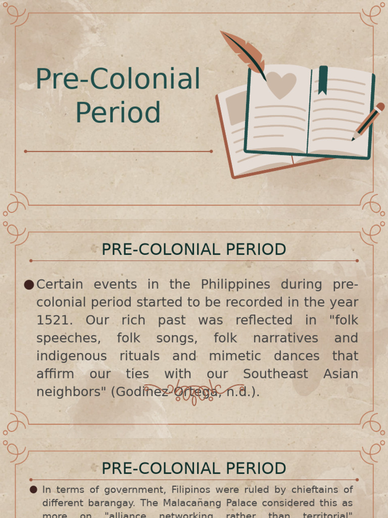 PRE-COLONIAL-PERIOD | PDF | Philippines | Folklore